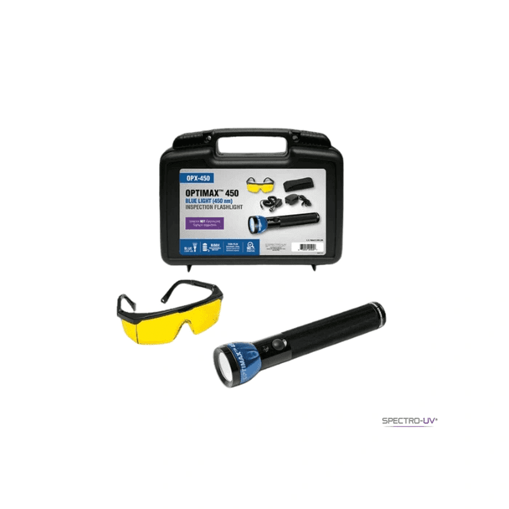 OptiMax 450 Rechargeable LED 450nm Blue Light Flashlight