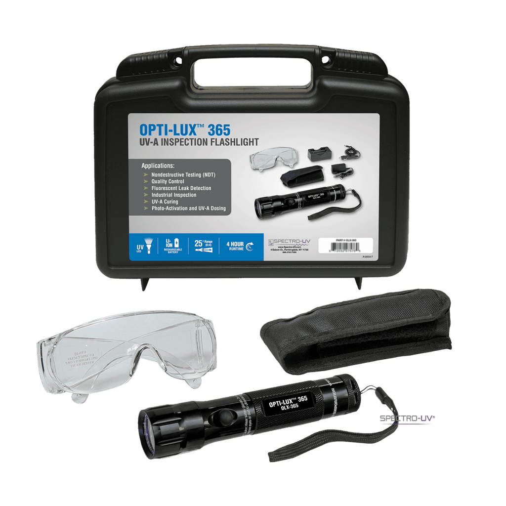 Opti-Lux 365nm UV-A Inspection Flashlight Kit Also available in foreign ...