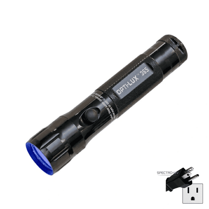 Opti-Lux 365nm UV-A Blacklight Inspection Flashlight Kit (OLX-365)